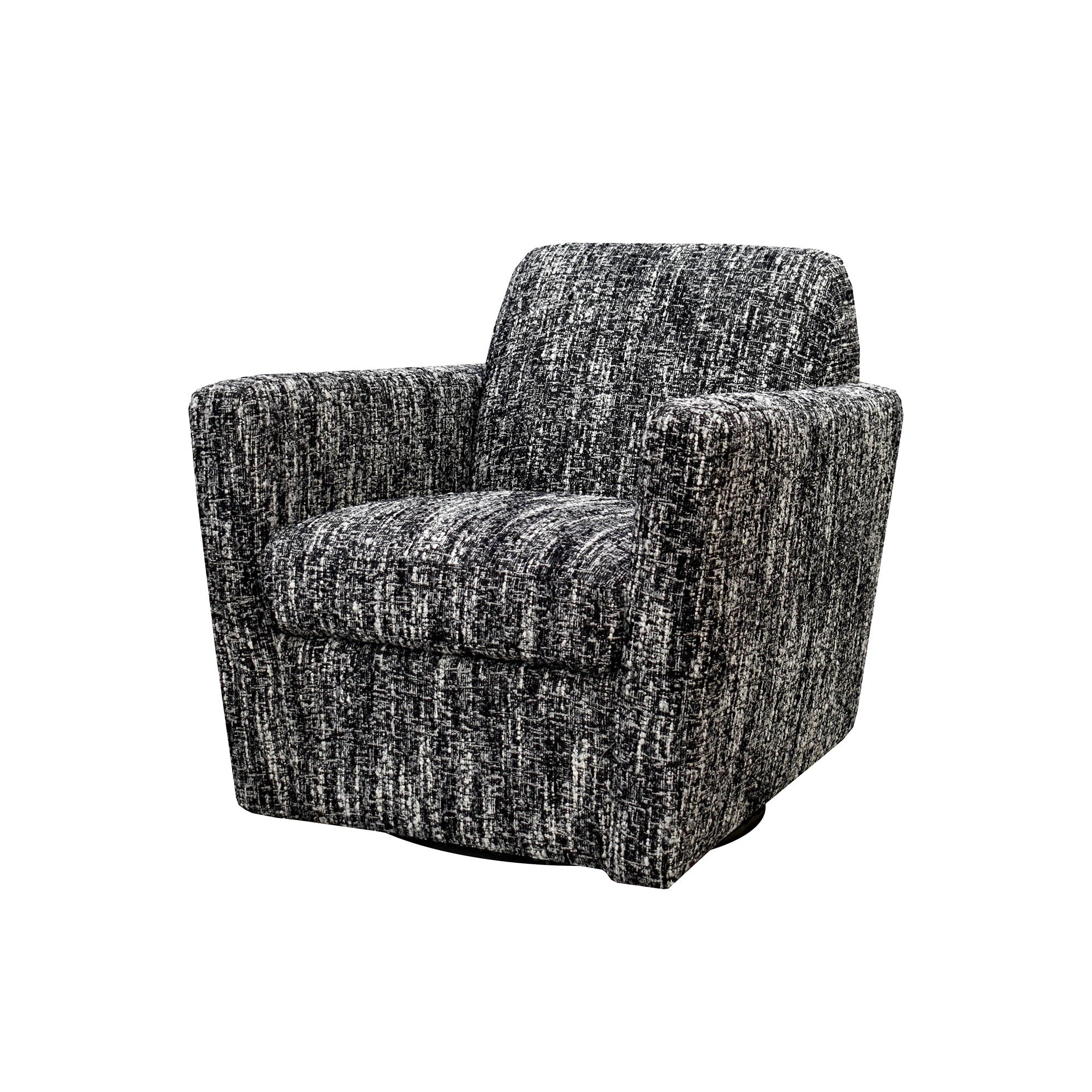 Cooper Swivel Club Chair - Chanel Black – LH Home